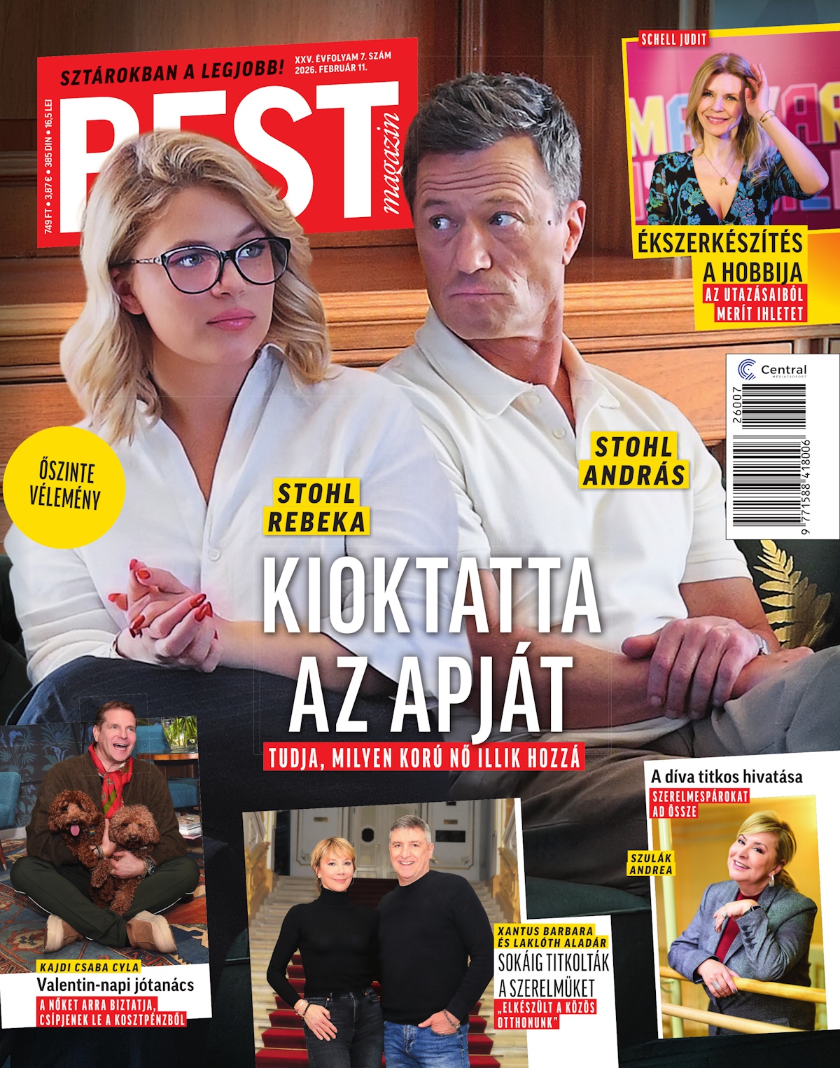 Stohl Andrást keményen kiosztotta a lánya, Rebeka